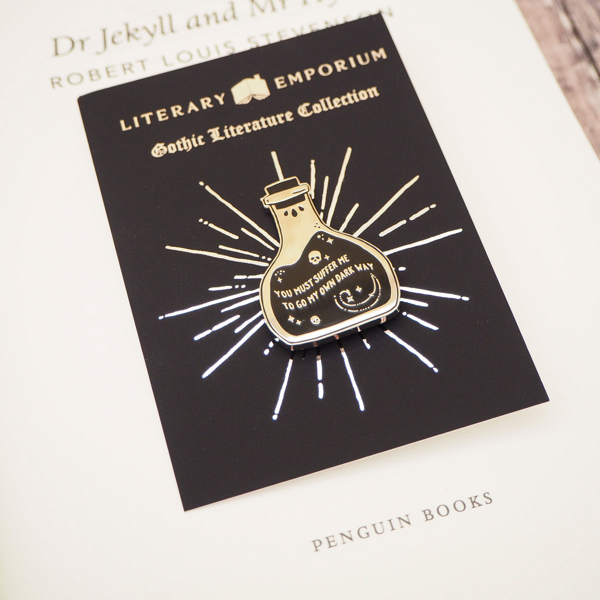 Dr Jekyll And Mr Hyde Potion Enamel Pin - Gothic Literature Collection – Literaryemporiumwholesale